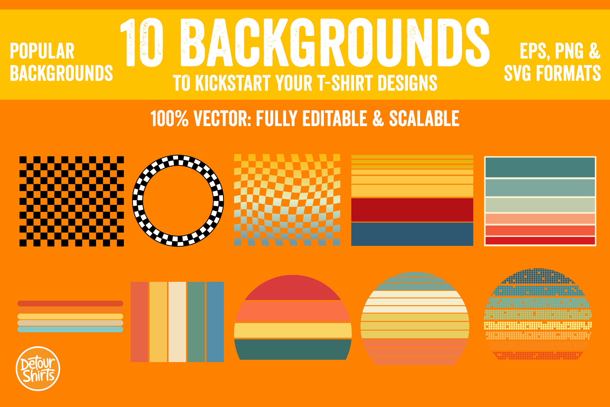 10 Backgrounds for T-Shirts – Detour Shirts