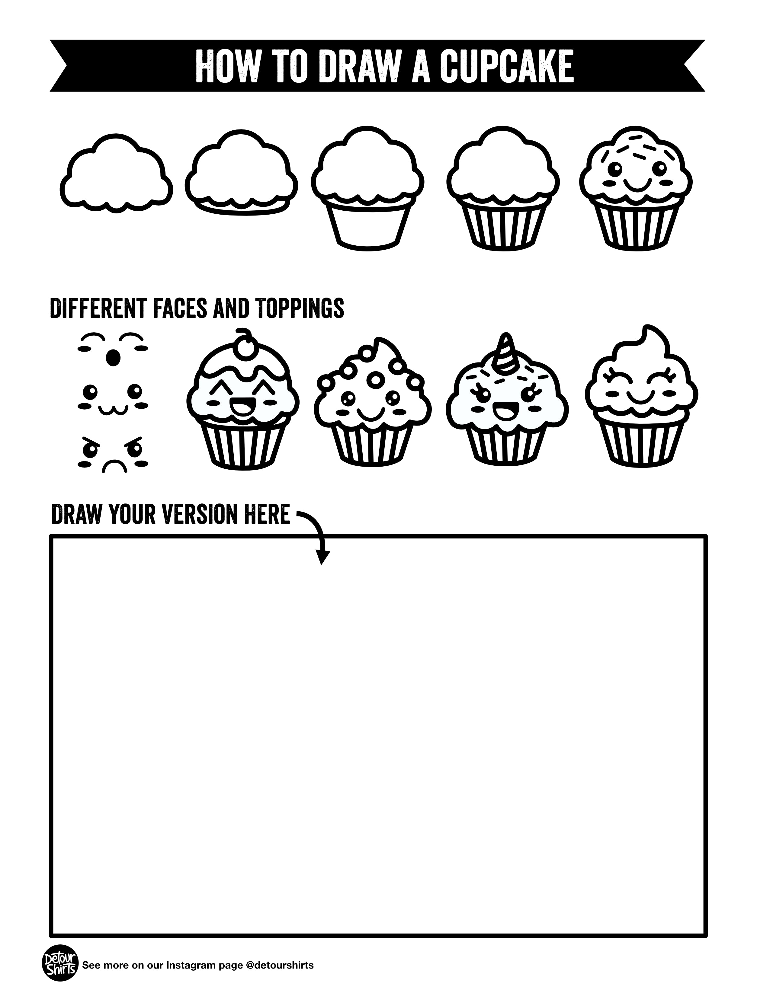 How To Draw A Cupcake